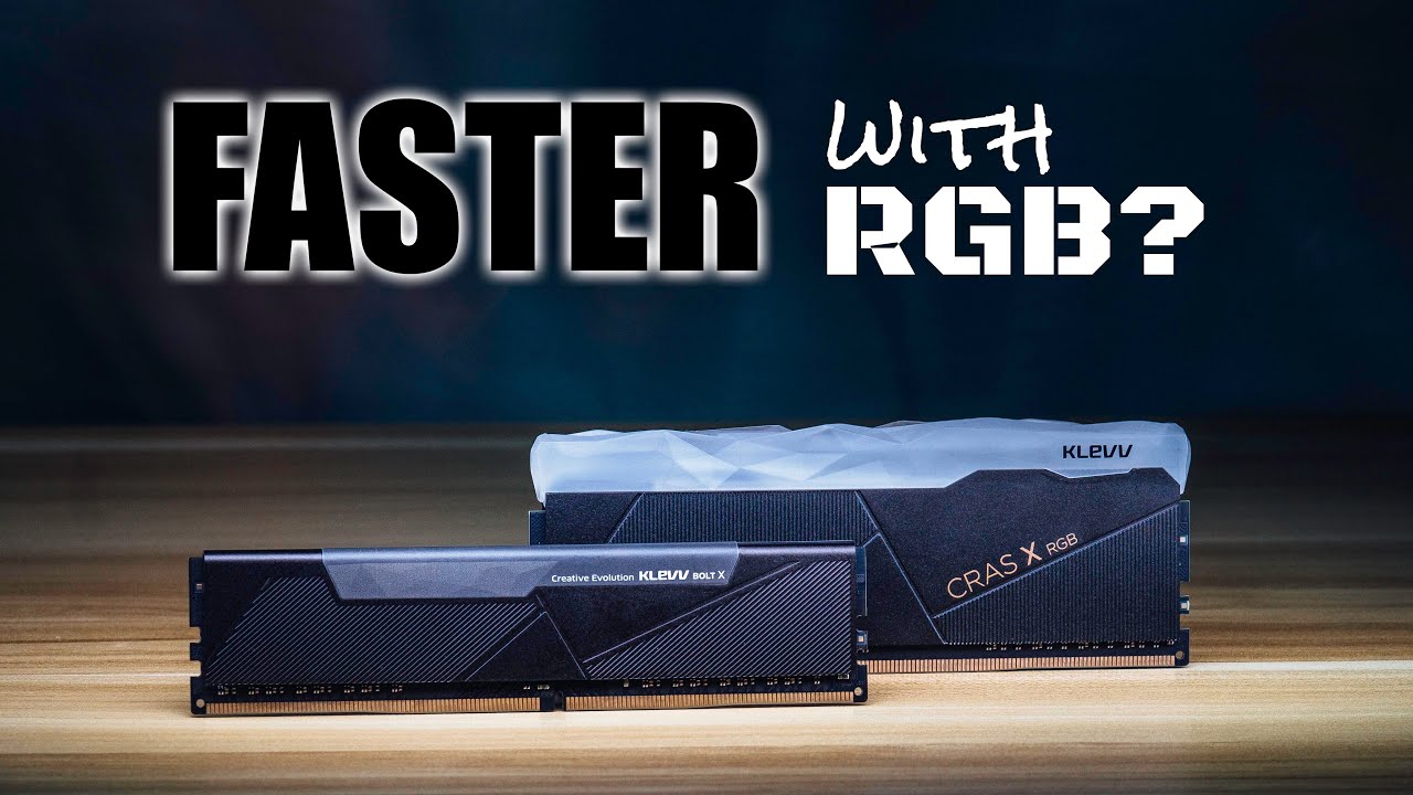 Is RGB RAM Actually Faster? - KLEVV 3600MHz BOLT X and CRAS X RGB ...