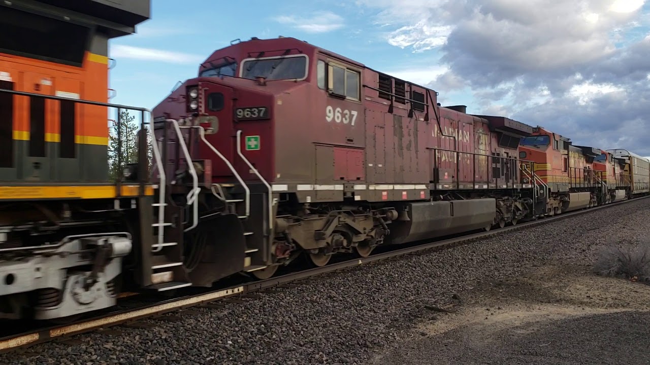 BNSF 1104 NB with CP power - YouTube