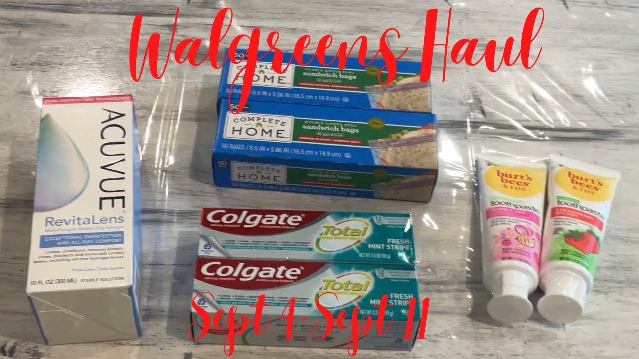 Walgreens Haul | Everything for 24 cents | Sept 4-11 - YouTube