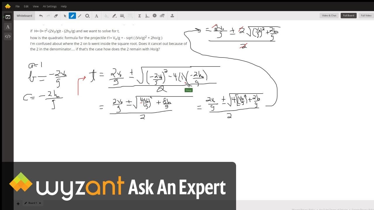 Use the quadratic formula to solve a complicated literal quadratic ...