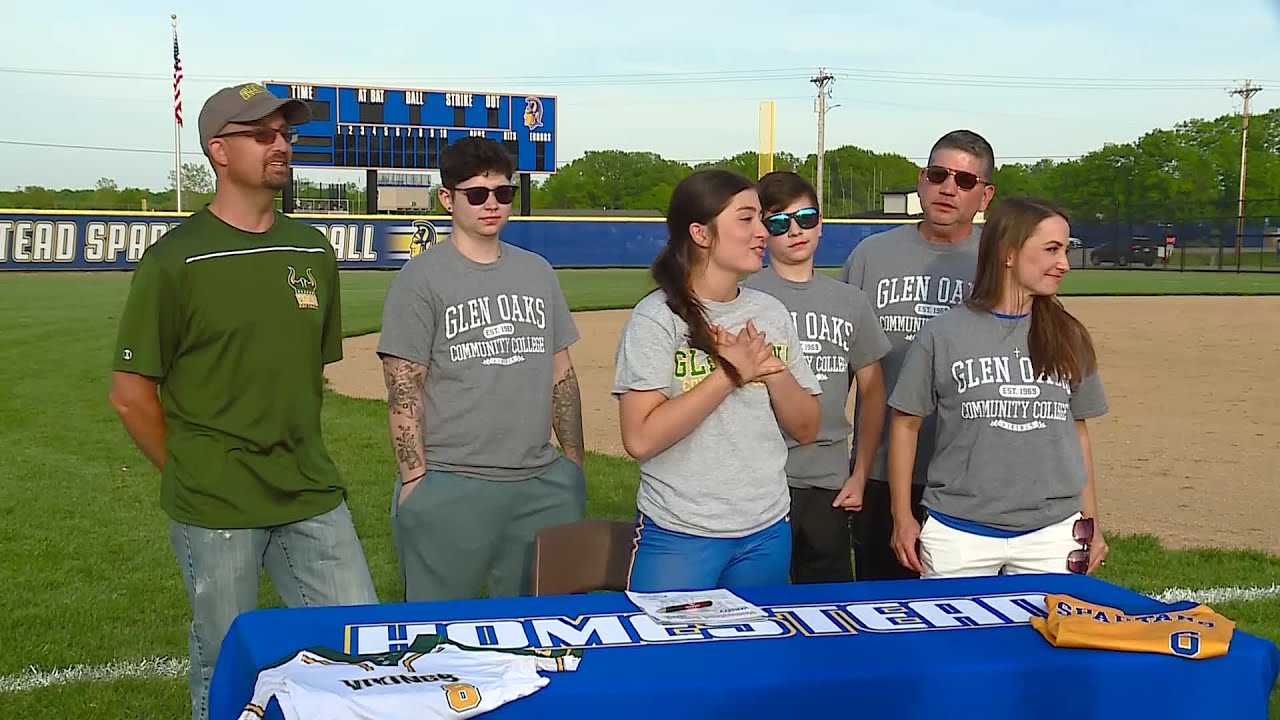 Homestead's Ava Mejia full signing day interview with Glen Oaks ...