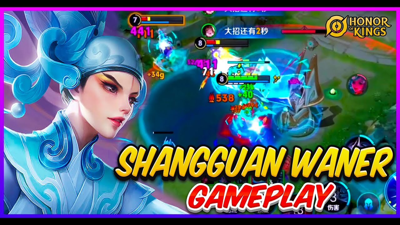 RANK 1 Shangguan Waner Gameplay #honorofkings - YouTube