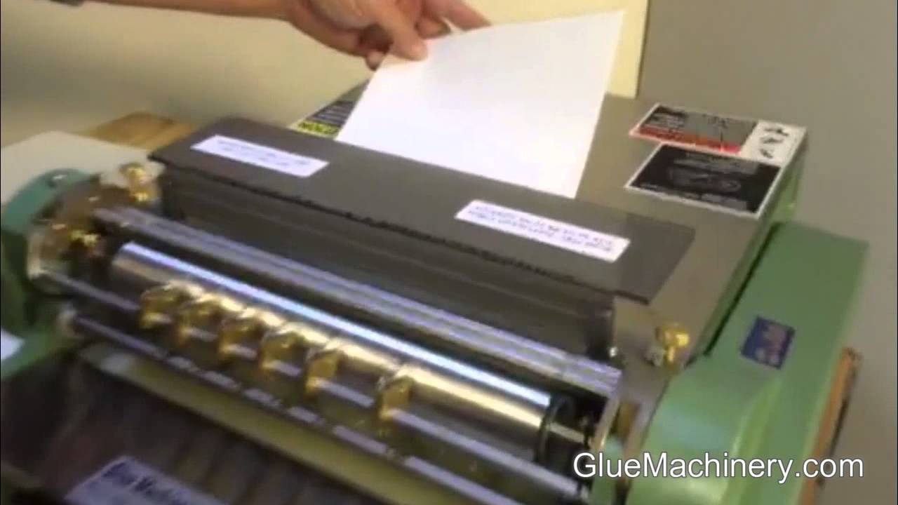 Gluing/Duplexing Paper Stock - YouTube