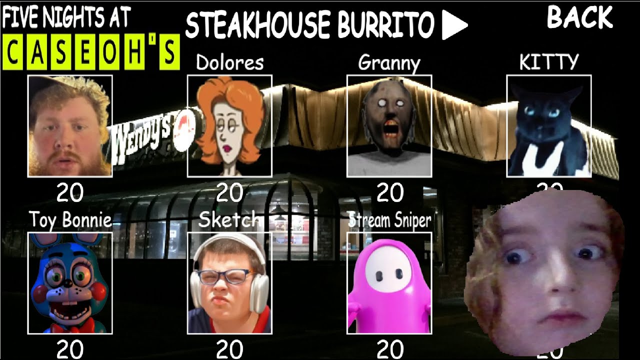 STEAKHOUSE BURRITO!?!?!? - Five Nights At Caseoh's Part 7 - YouTube