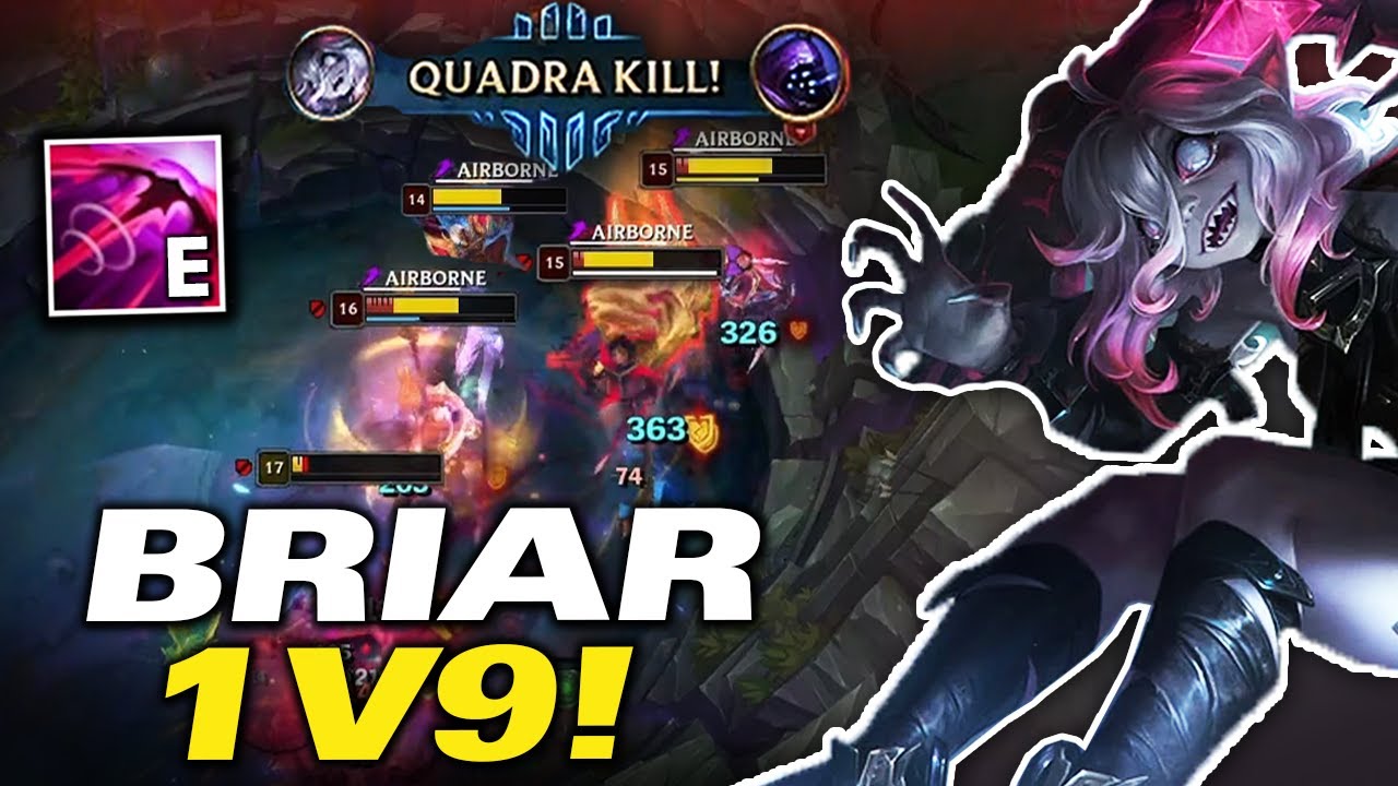 INSANE 1V9 CARRY ON THE NEW CHAMPION BRIAR IN MASTERS! - YouTube