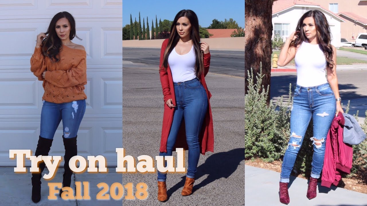 Fall try on haul l Fashion nova 2018 - YouTube