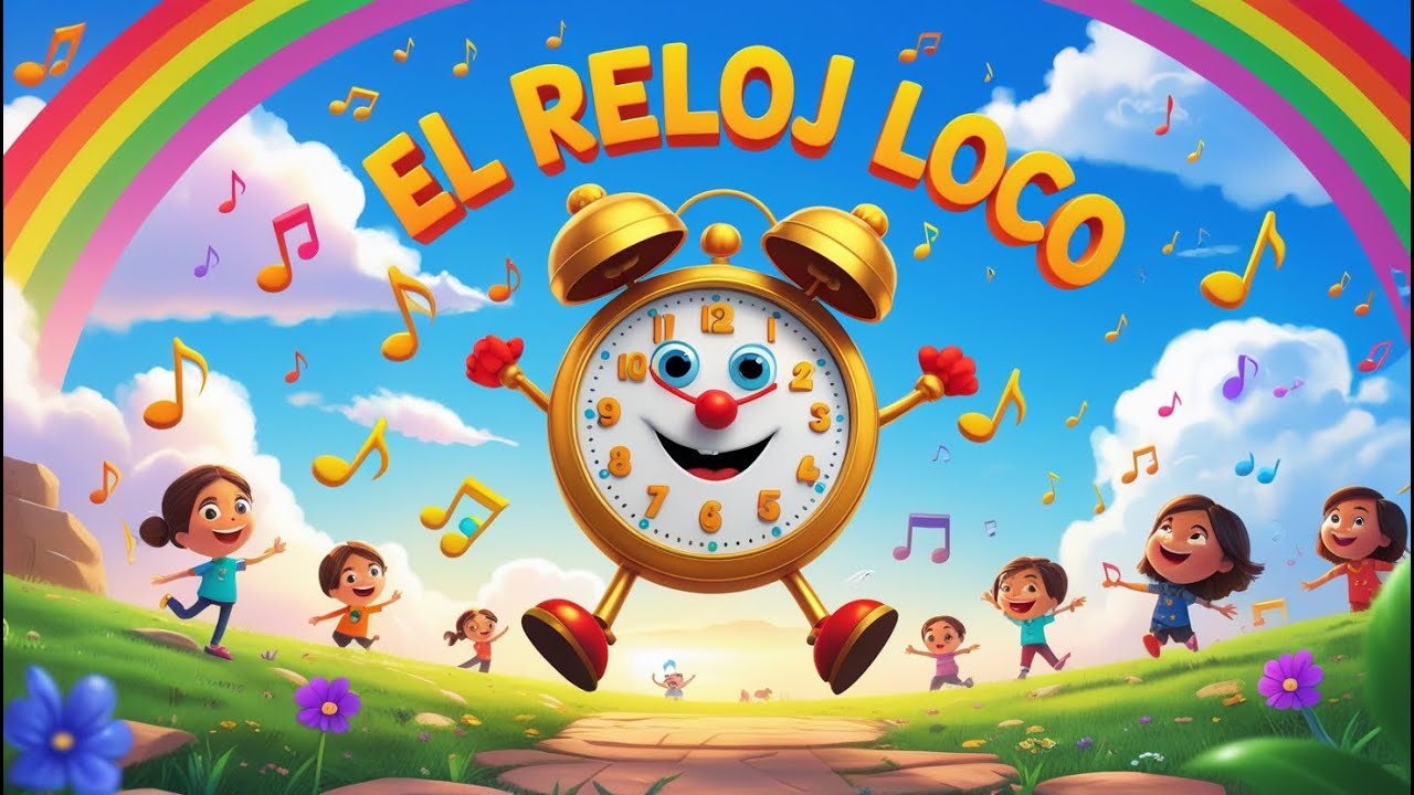 El Reloj Loco⏰🎶- Canción Infantil🎶🌈 - YouTube
