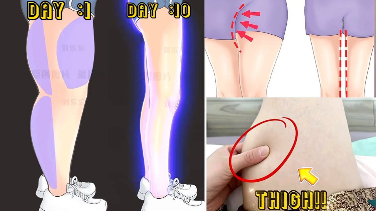 Top Exercise For Calves & Thighs | Slim Legs, Small Calves and Thigh Gap after 10 days of ...