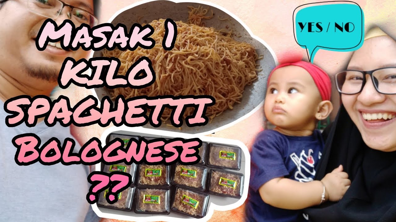 SPAGHETTI 1 KILO ?? PADAHAL BARU BELAJAR MASAK! - YouTube