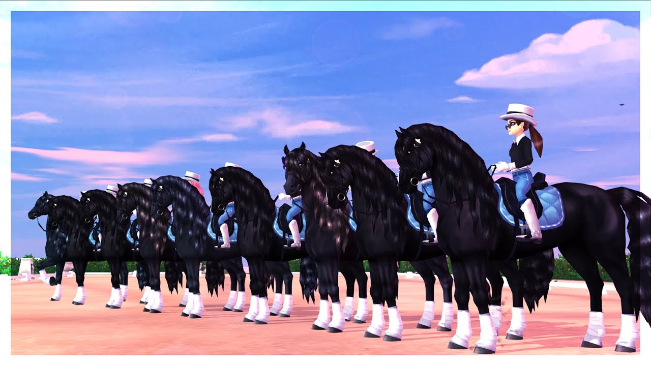 [SSO] Friesian Horse Dressage Edit 💙 - YouTube