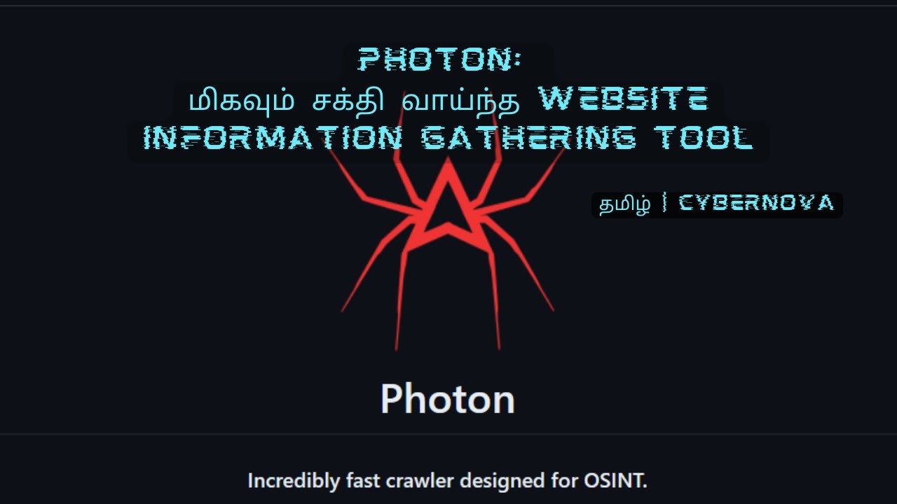 Photon: A Powerful Tool for Website Information Gathering | Tamil ...