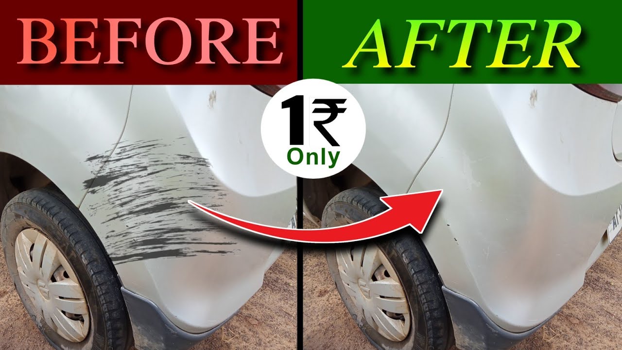 How to remove Car Body scratches (Stain)| Neelu arts - YouTube