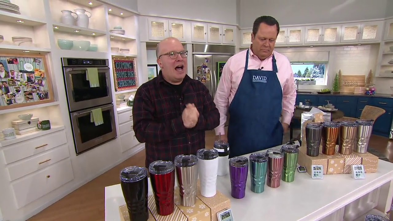 Primula Peak Set of 4 Insulated Tumblers w/ Gift Boxes on QVC - YouTube