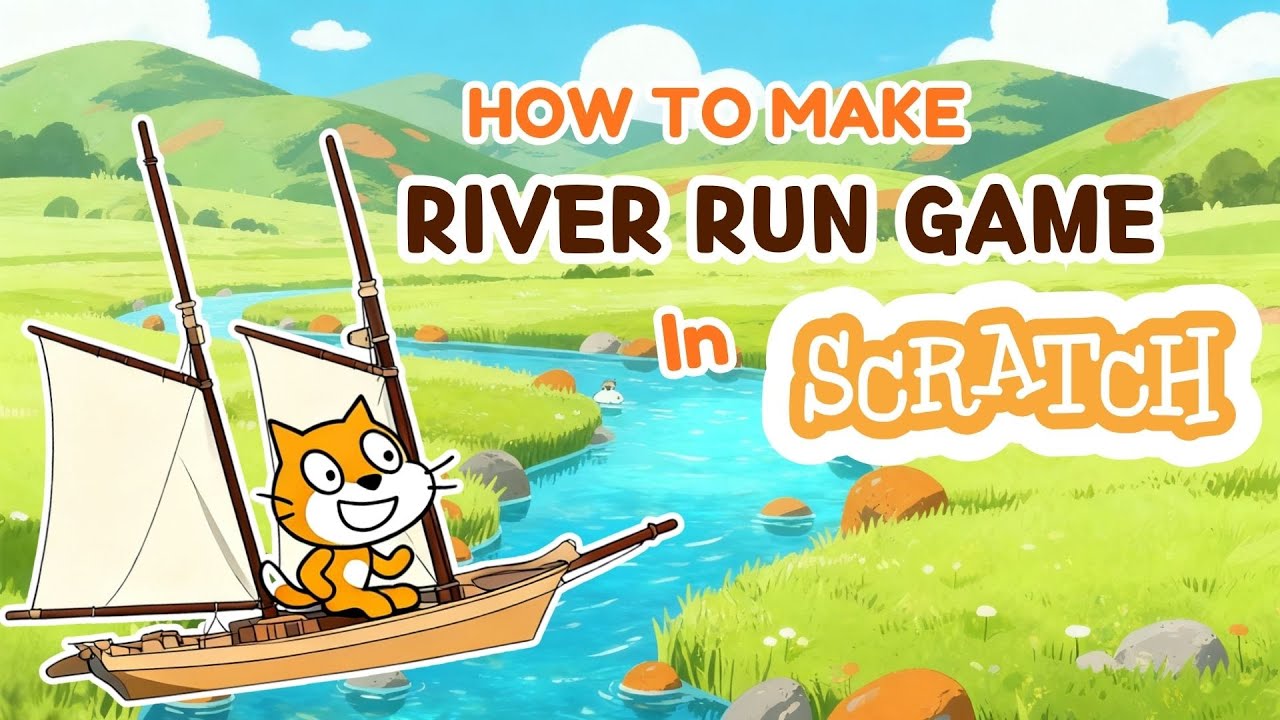 How to Make a River Run Game in Scratch in 3 mins - YouTube