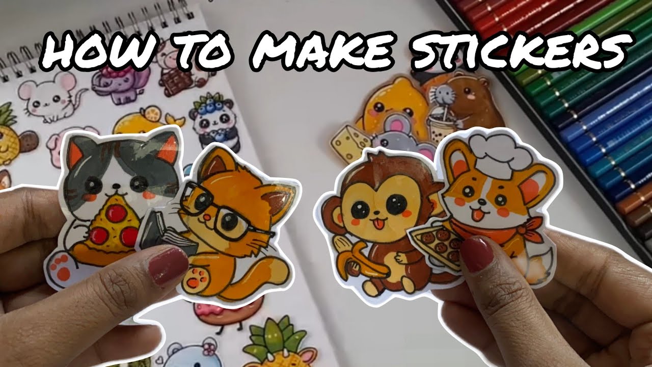How to Make Stickers Using Only Tape | Step by Step! - YouTube