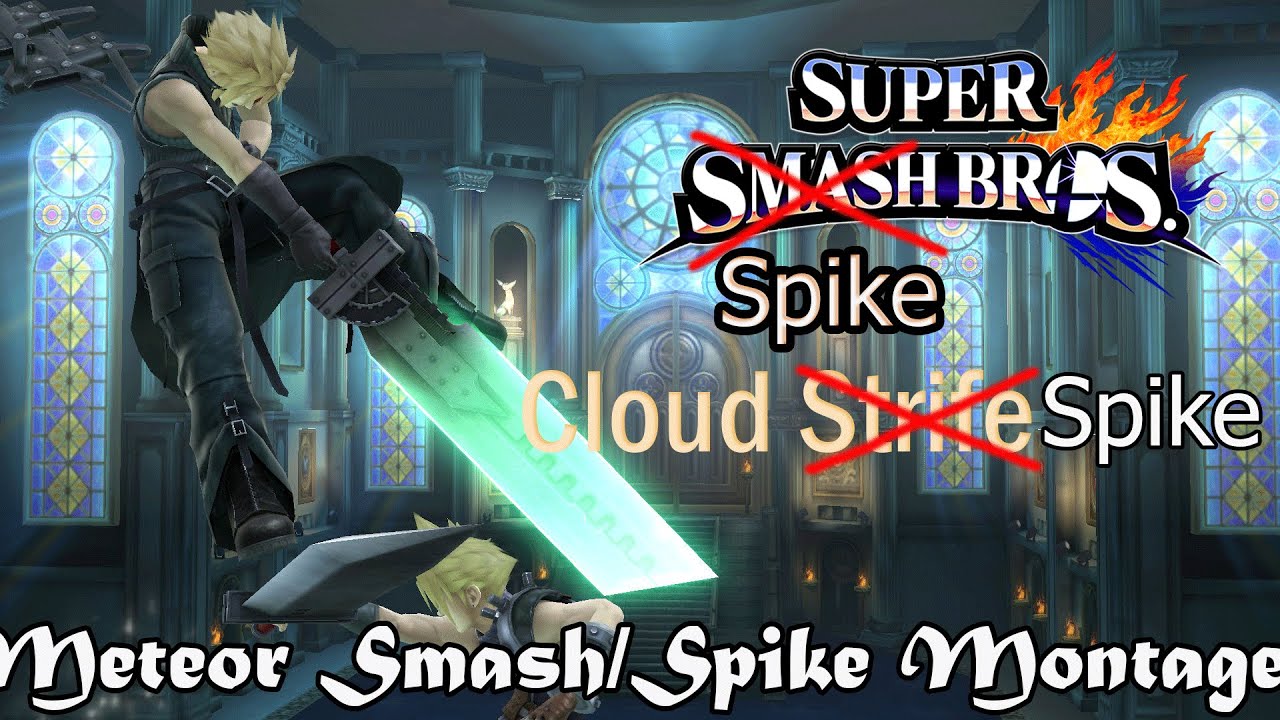 Super Spike Bros - Cloud Spike !! (Super Smash Bros. Wii U Montage ...