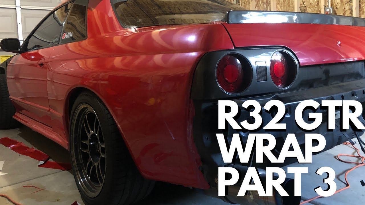 WRAPPING MY R32 GT-R PART 3! - YouTube