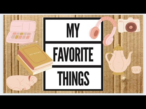 My favourite things preschool activity - YouTube