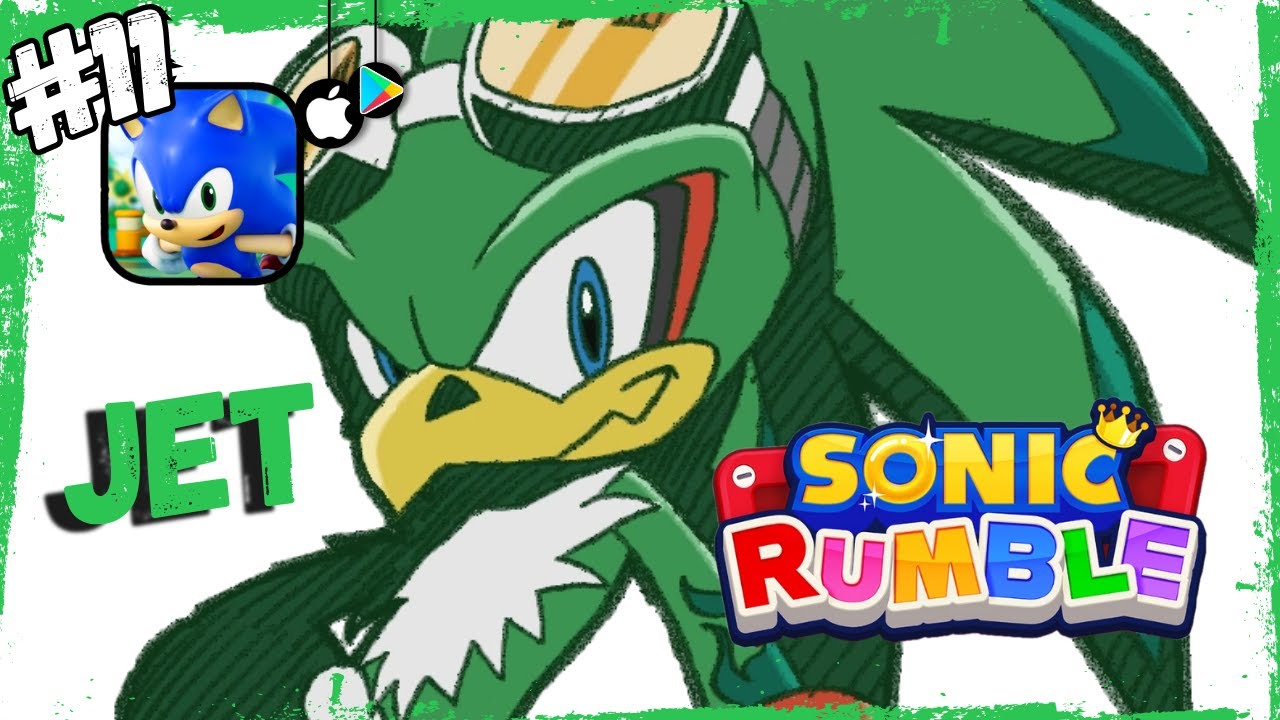 SONIC RUMBLE - The GREEN Speed Demon Jet 🦅💚💨 (Part 11) - YouTube