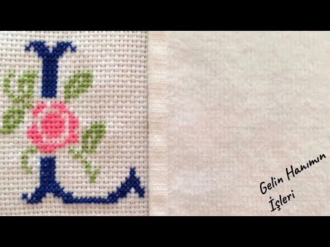 ETAMİN HAVLUYA GÜLLÜ \