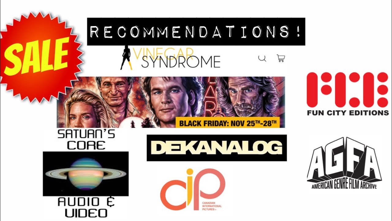 Vinegar Syndrome Black Friday Sale Recommendations with Justin ...