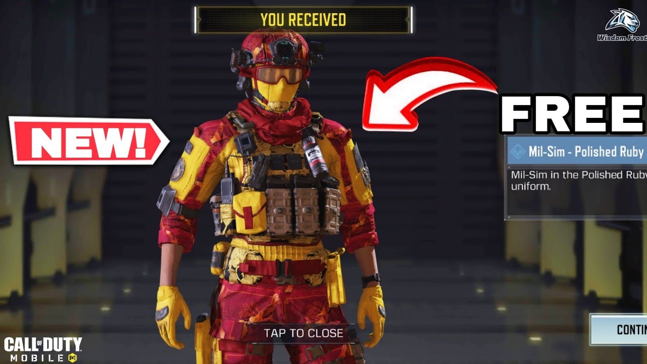 How to Get FREE Mil-Sim-Polished Ruby Character in Cod Mobile 2023 ...