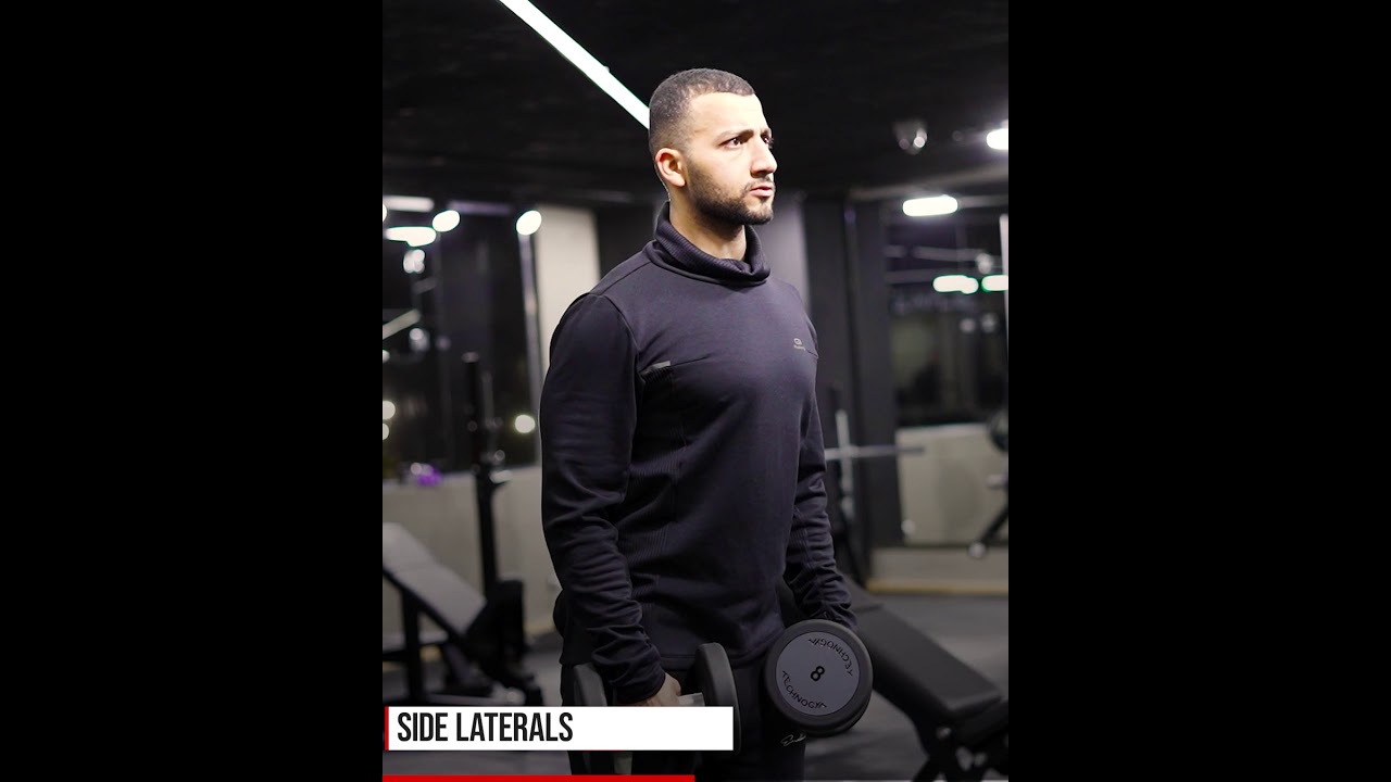 side dumbbell lateral raises - YouTube