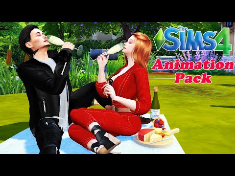 Couple Drinks Champagne I Sims 4 Animation Pack Download - YouTube