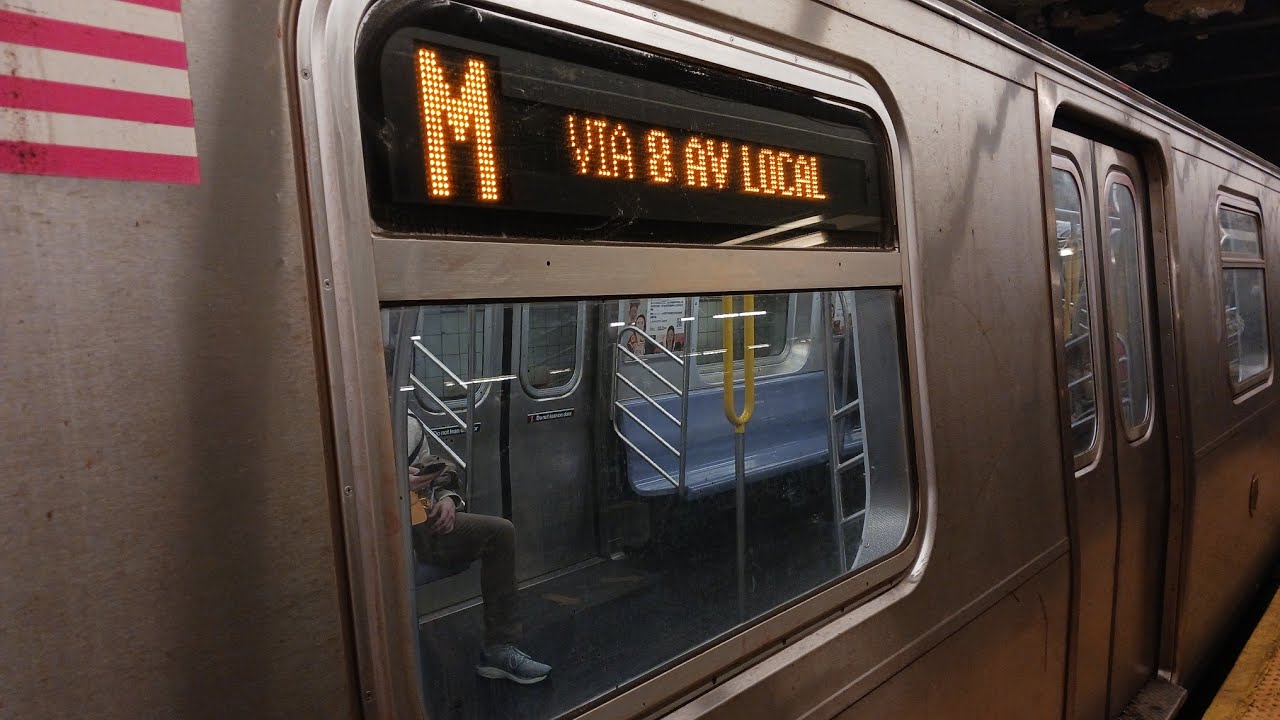 MTA NYCT: On Board Ride on R160 (M) Train via 8th Avenue from 42nd ...