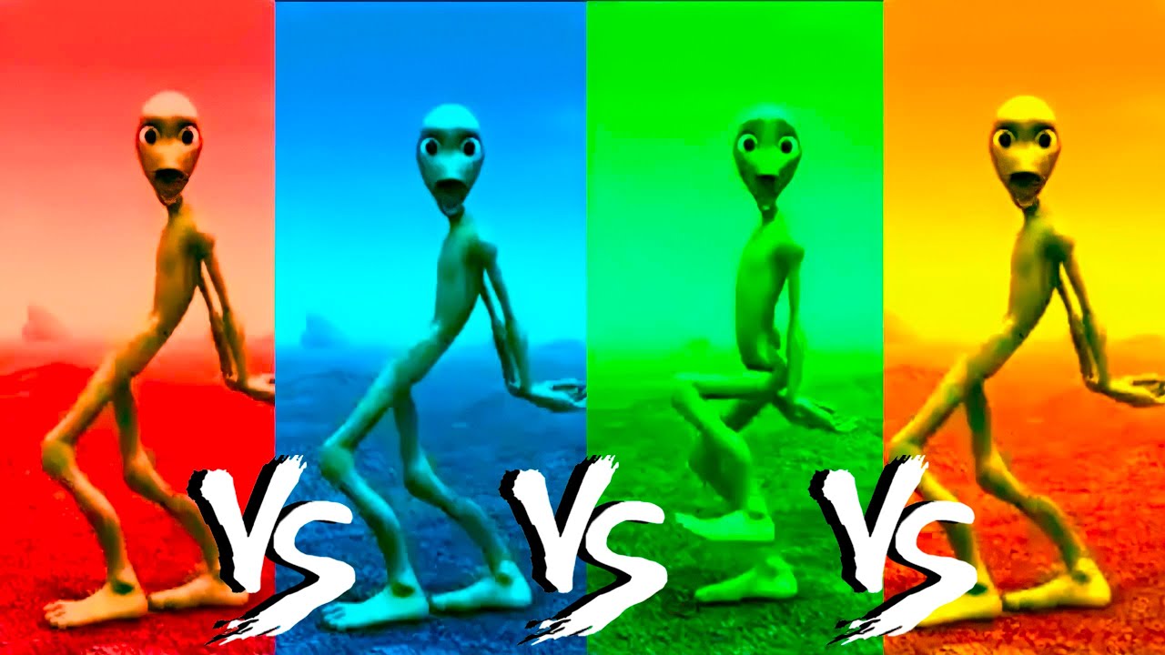 Alien dance VS Funny alien VS Dame tu cosita VS Funny alien dance VS ...