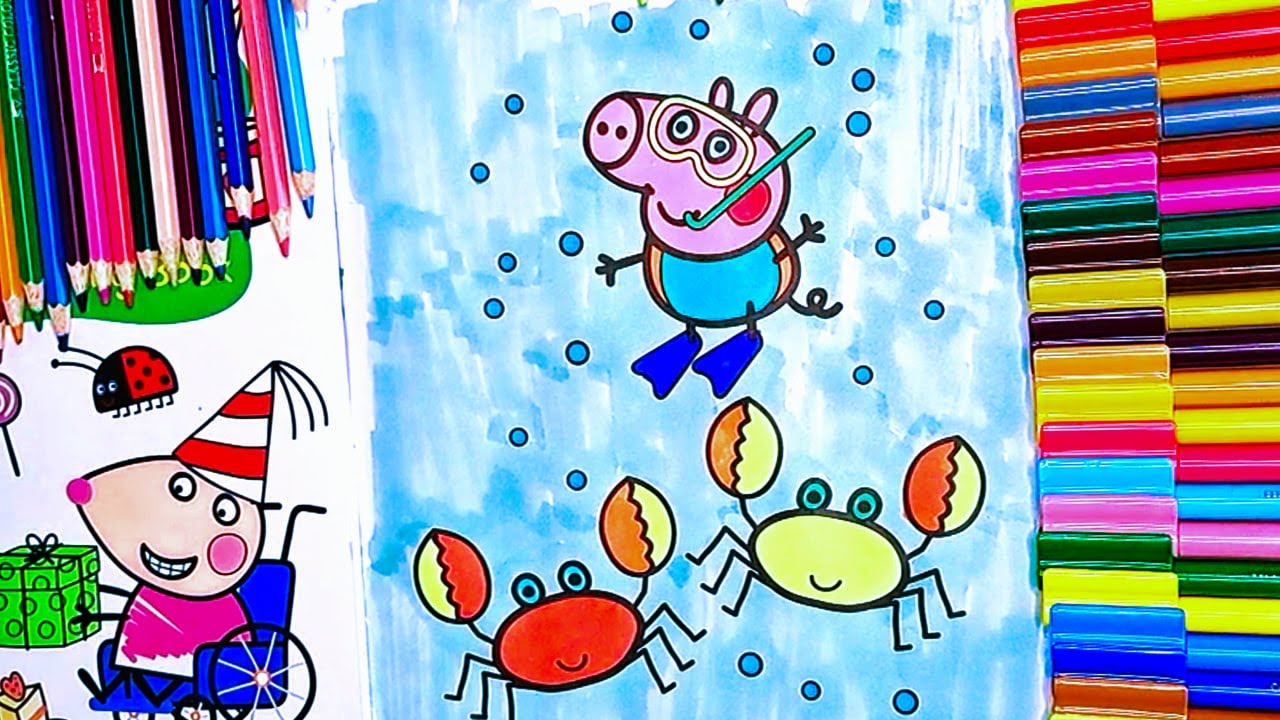 George Pig Enjoys the Undersea World| Cheeky Crabs 🦀 🐽| London Bridge ...