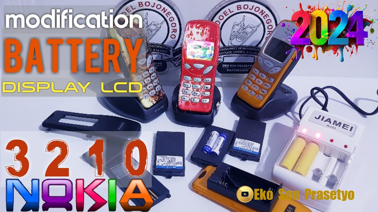 NOKIA 3210 modification Battery & LCD colors | review January 2024 ...