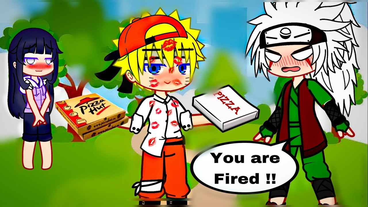 When Naruto becomes Pizza Delivery Man 🍕 || NaruHina moment 😘 || Gacha ...