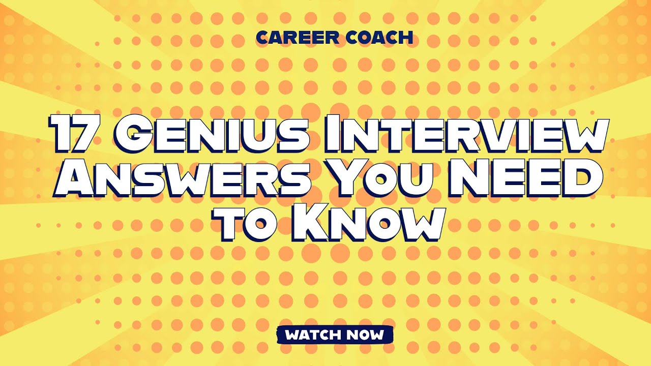 17 Genius Interview Answers You NEED to Know (Hiring Managers Will LOVE ...