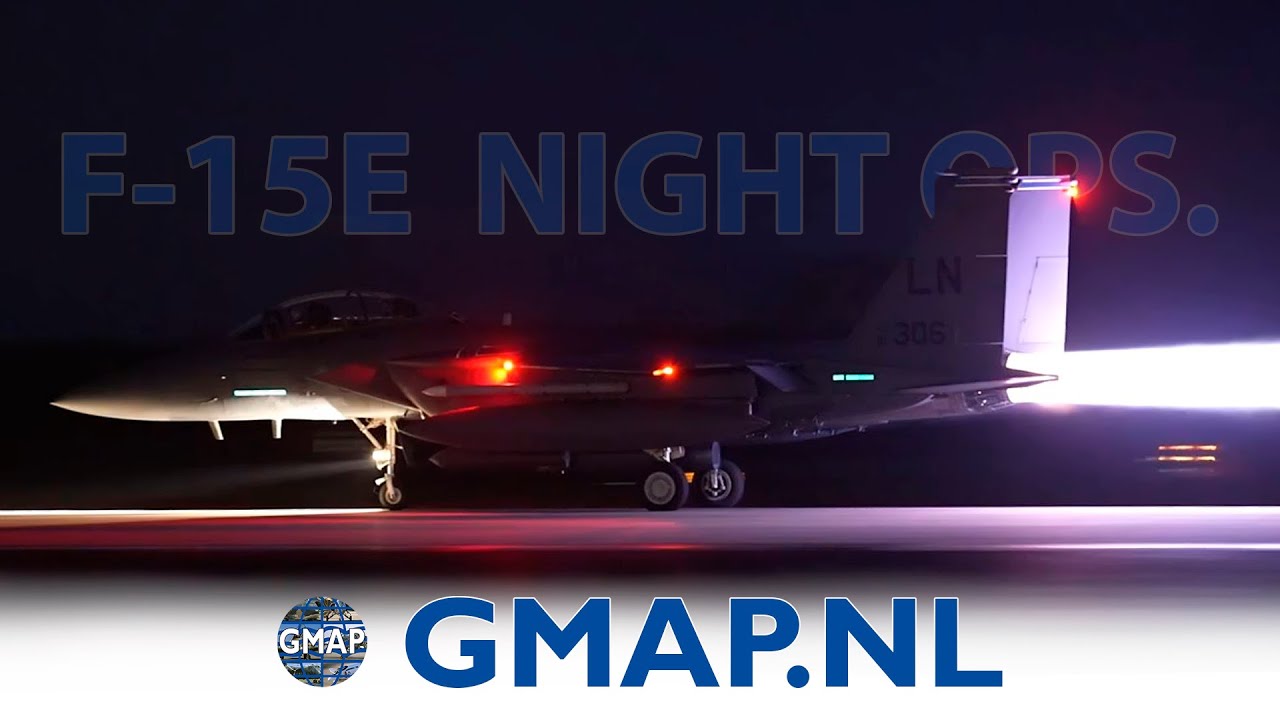 Spectacular F-15 night ops with huge afterburner flames - YouTube