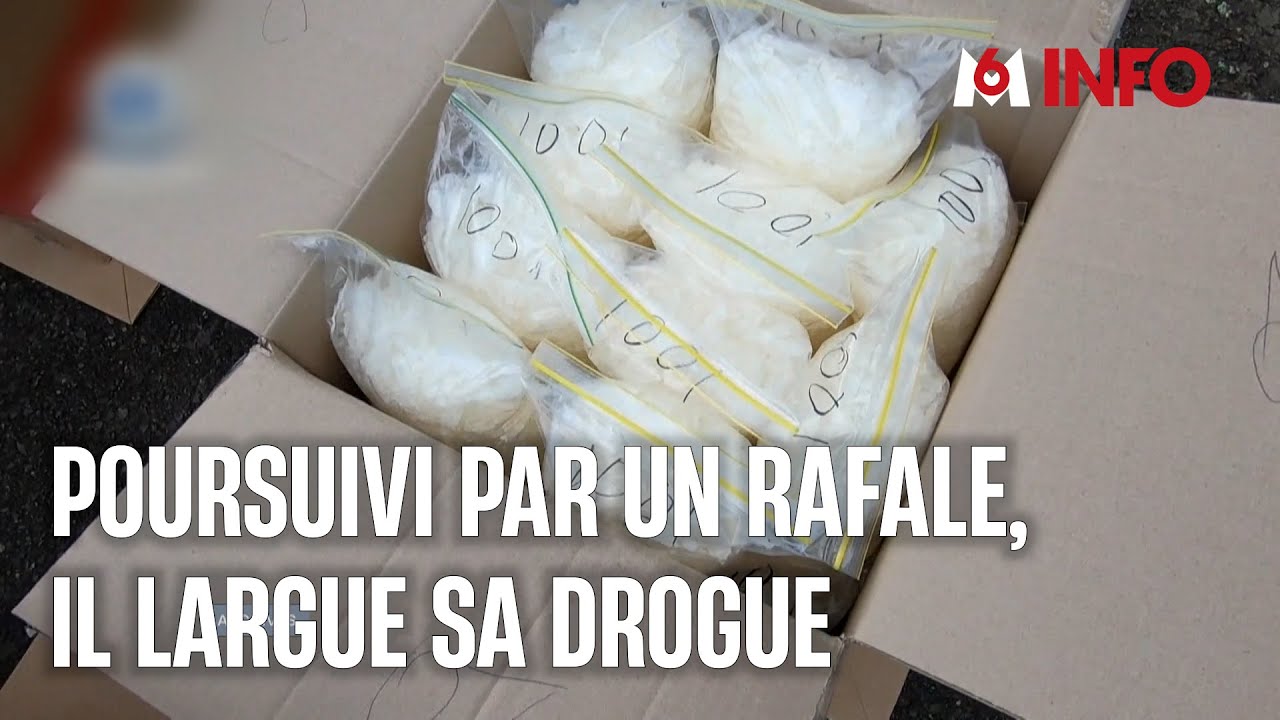 POURSUIVI PAR UN RAFALE, L'AVION DE TOURISME LARGUE SA DROGUE - YouTube