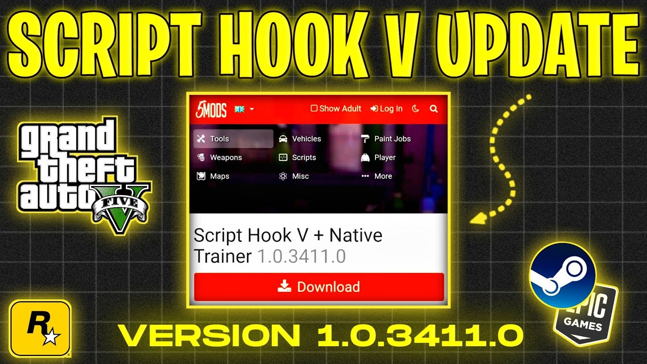 Script Hook V Update 1.0.3411.0 | Shivaxd - YouTube