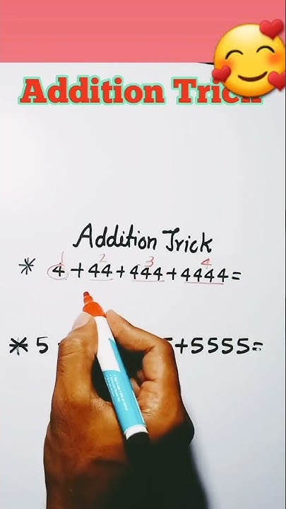 Addition Trick Additiontricks Addition Mathstrick Shorts Youtube