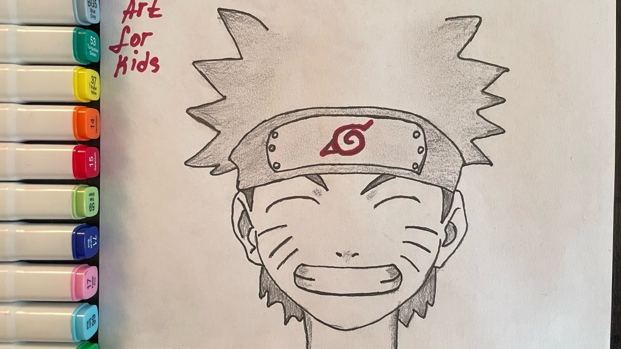 How to draw Naruto Uzumaki step by step || Naruto drawing easy || How ...