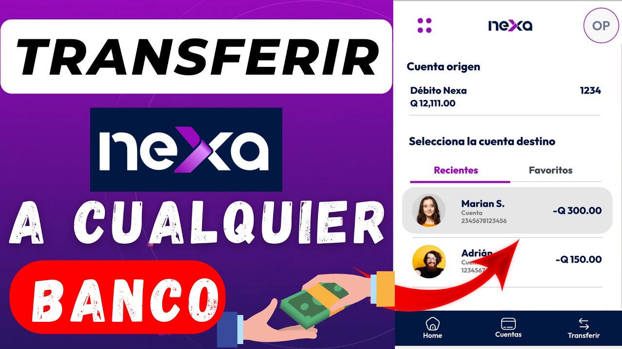 🟣Cómo TRANSFERIR Dinero de NEXA BANCO para otros BANCOS de Guatemala ...