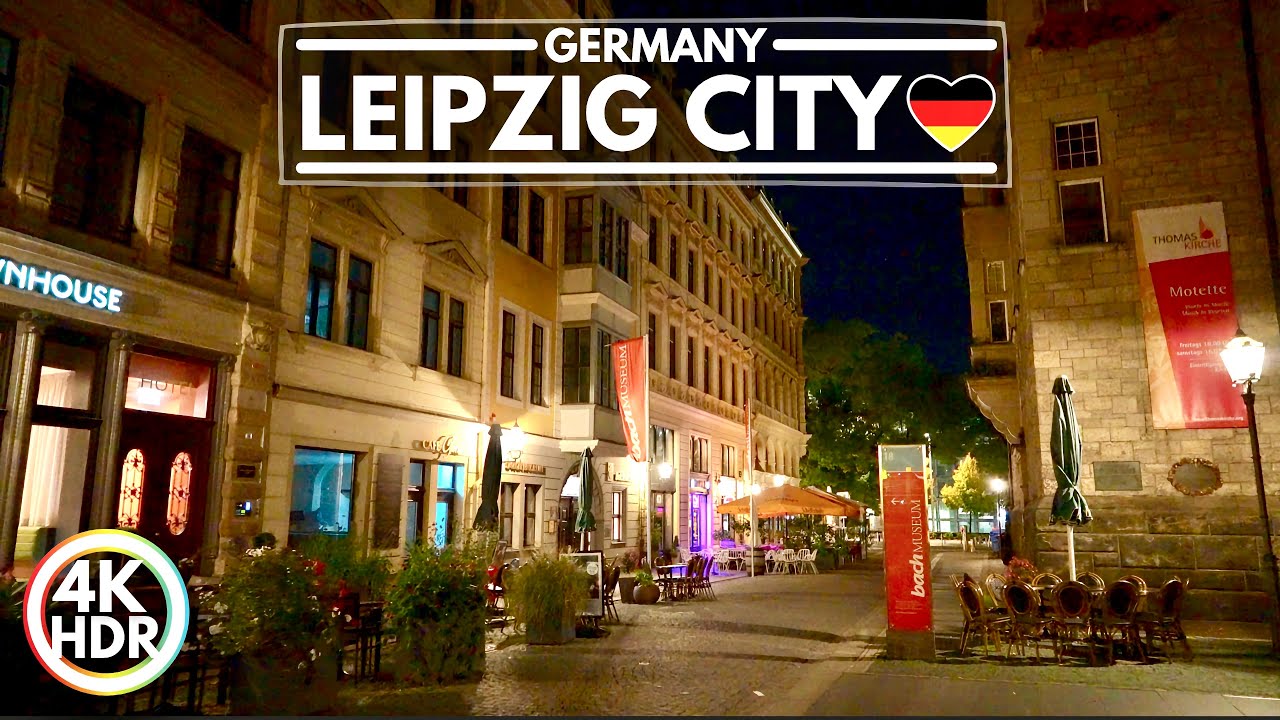 Leipzig City, Night Walk in Eastern Germany - October 2022 4K-HDR - YouTube