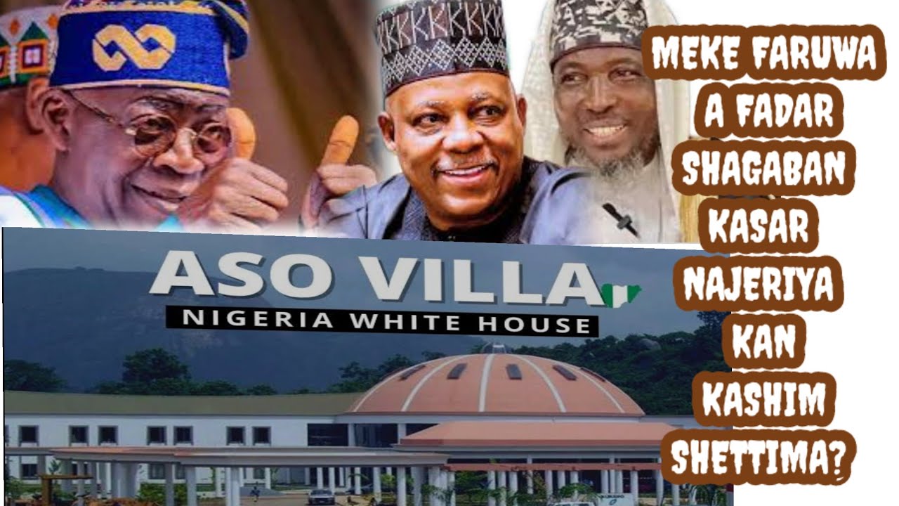 Meke faruwa a fadar Shugabab kasar Najeriya kashim shwttima da tinubu ...