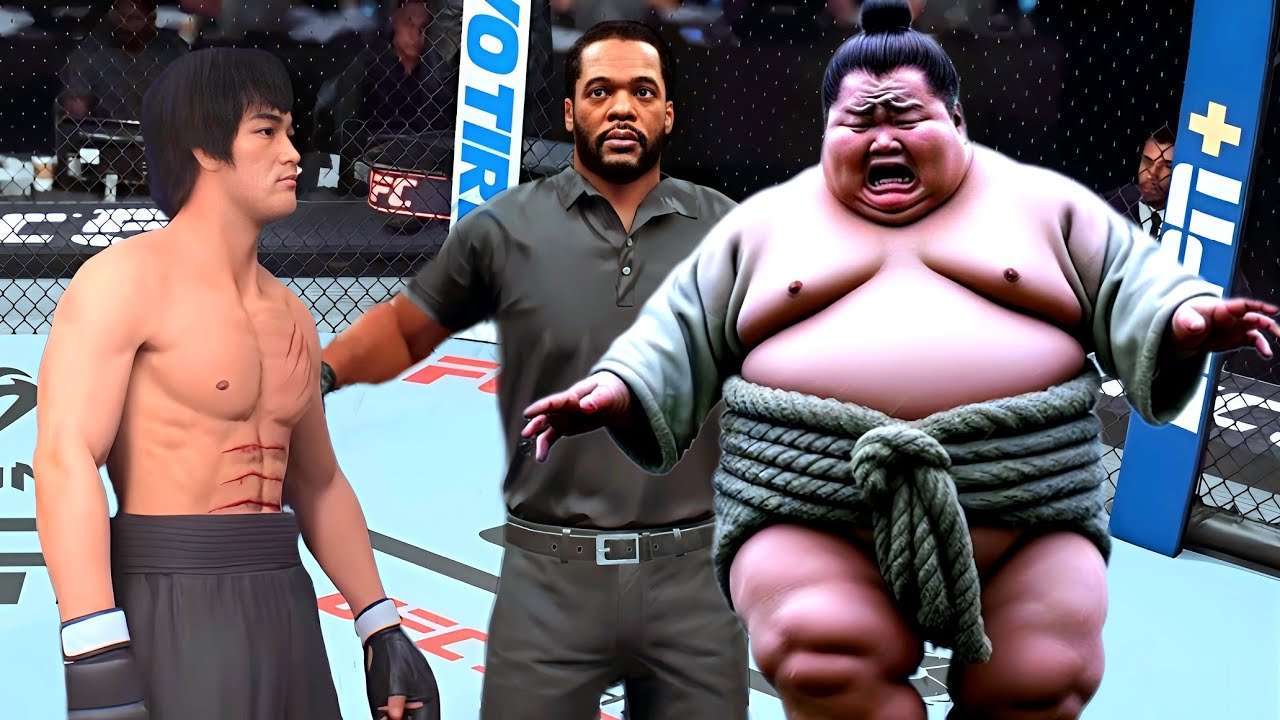 PS5| Bruce Lee vs. Shy Sumo Wrestler (EA Sports UFC 5) - YouTube