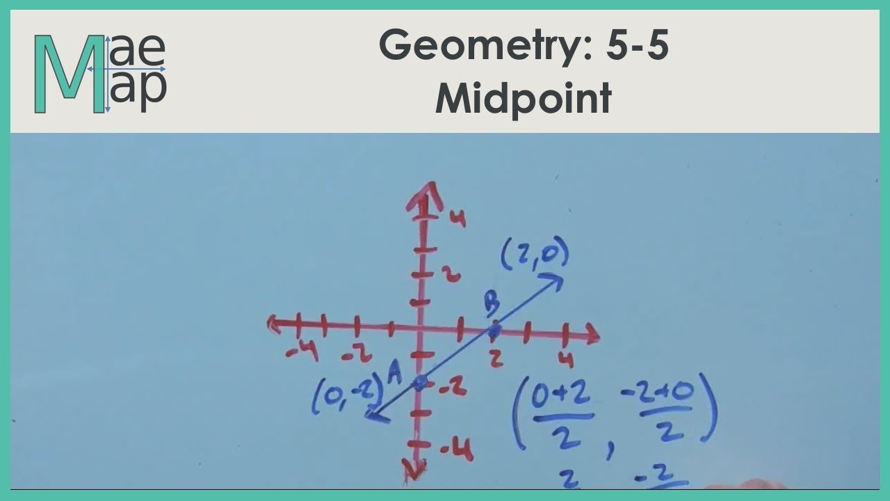 Geometry: 5-5 Midpoint - YouTube