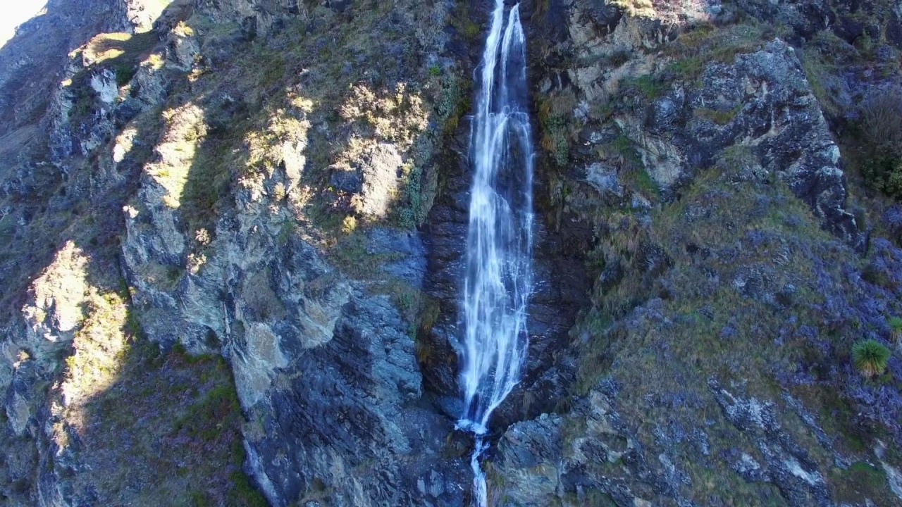 Treble Cone Falls with my drone - YouTube