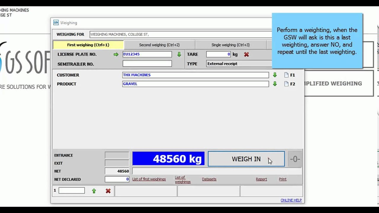 Weighing types in GSW - YouTube