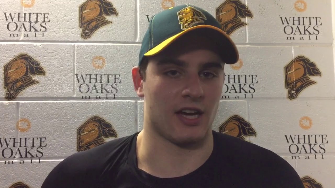Knights' Sam Miletic talks bears and Thomas - YouTube