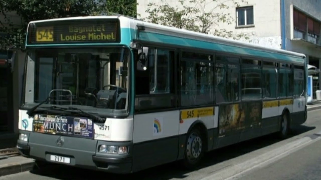 Ligne de bus RATP 545 - YouTube