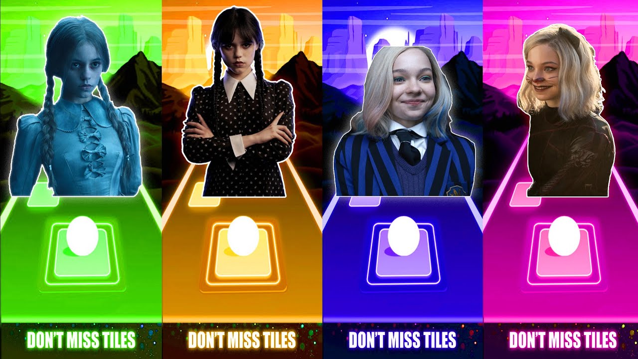 Good Wedbesday Vs Wednesday Addams Vs Emma Vs Bad Emma | Tiles Hop EDM ...