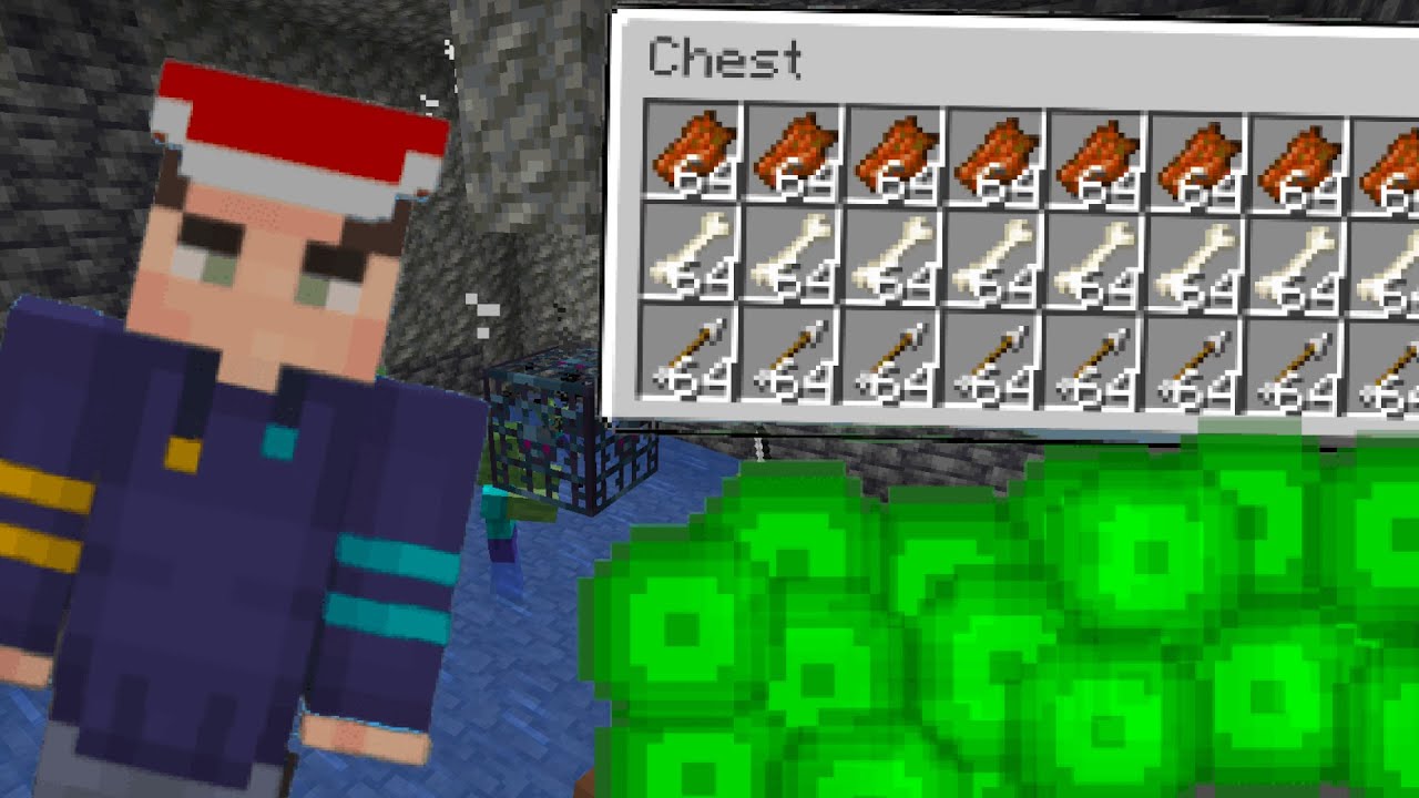 The BEST Zombie or Skeleton Farm Design! - YouTube